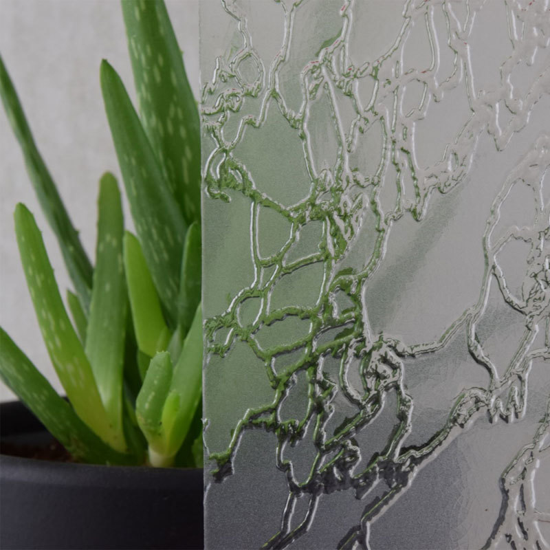 Verre déco - Verre imprimé Tendance - Delta mat 4 mm