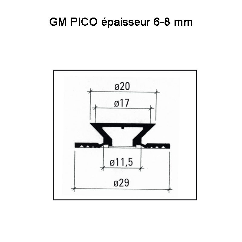 Accessoires - Support et fixation verre et miroir - Système de fixation ...