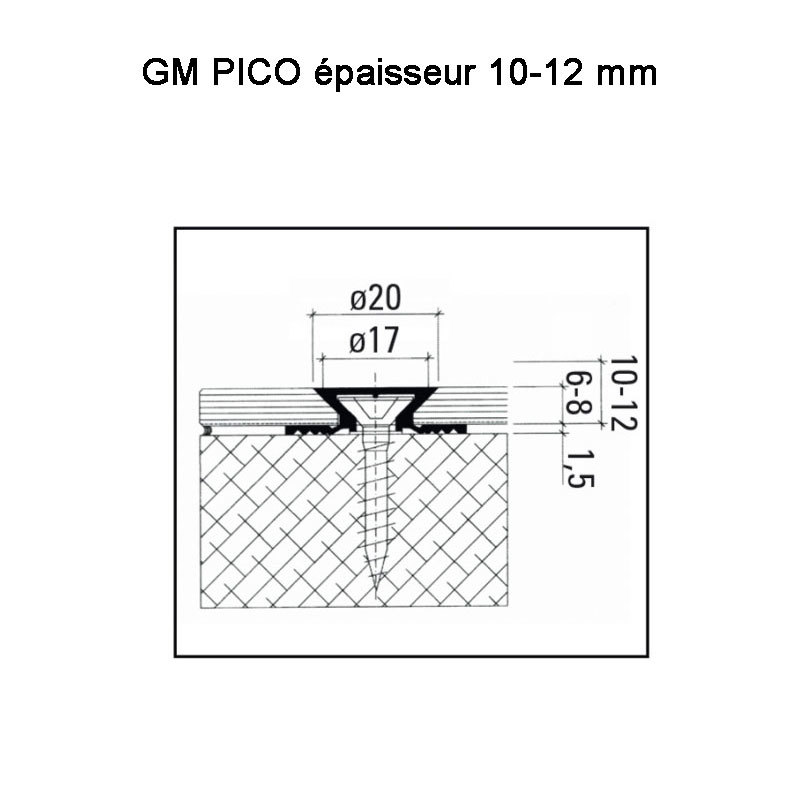 Accessoires - Support et fixation verre et miroir - Système de fixation ...